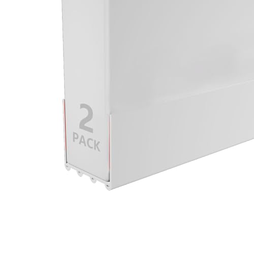 2 Pack Door Draft Stopper, Cuttable Weather Stripping Door Seal, Strong Adhesive Under Door Sealers for Bottom of Door for Exterior and Interior Doors 36” Length (2, White)
