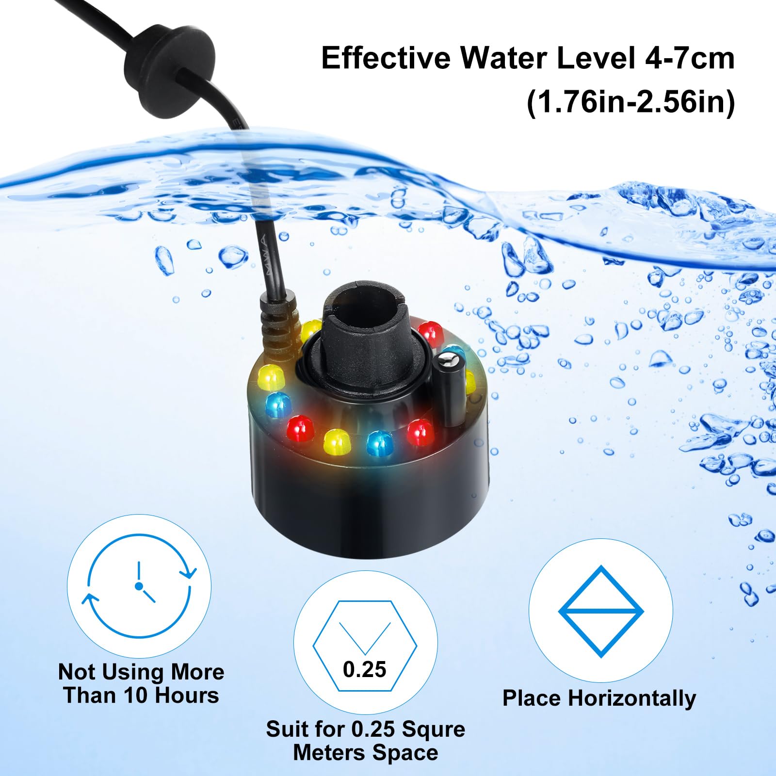 VIHOSE 4 Set Halloween Cauldron Mister with LED Fogger Mist Maker Witches Cauldron Witch Water Fountain Pond Mist Maker for Halloween Home Outdoor Party Decorations