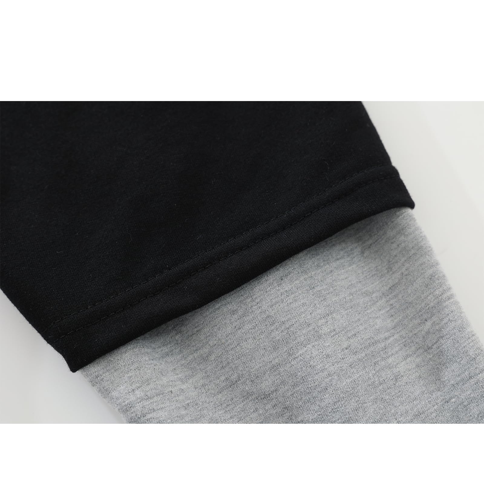 GURUNVANI Contrast Color Pullover Hoodie Mens Patchwork Hoodies Men,10W107GREY,Large