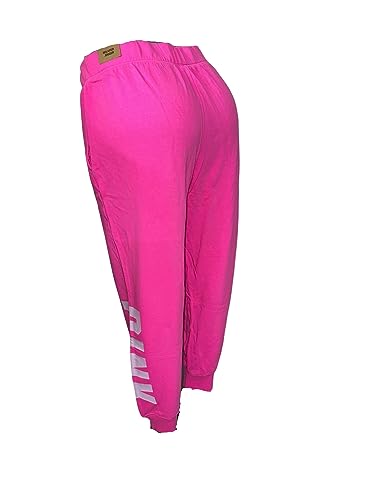 Victoria's Secret Pink Everyday Lounge Relaxed Jogger Sweatpants Color Pink New (US, Alpha, X-Large, Regular, Regular, Pink)
