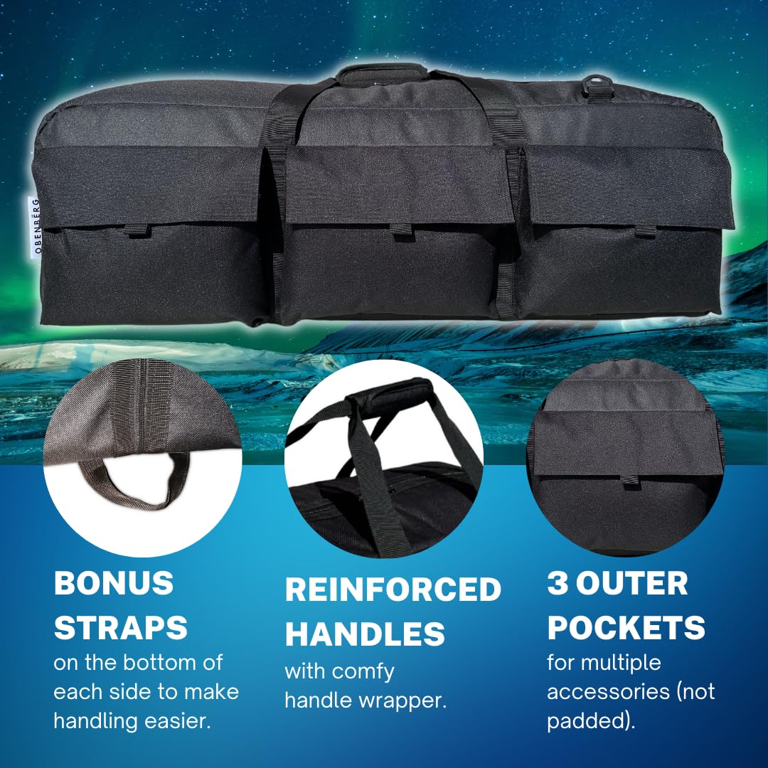 OBENBERG Professional 30" Telescope Bag: High-Density Foam Travel Universal Carrying Case for Celestron, Meade, Orion & Vixen with Shoulder Strap & Accessories, Perfect for Astronomy & Photography
