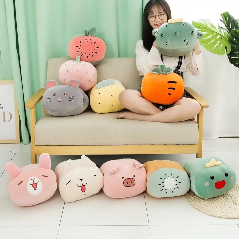 AlphaDesignLuxe Hand Warmer Plush Toys, Hand Warming Stuffed Animals, Warm Hand Pillow, Winter Cute Soft Doll, Toy Gifts for Kids (Orange Carrot)