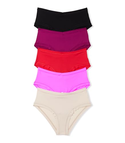 Victoria's Secret PINK Women's Cotton Stretch Hipster Underwear, Panties for Women, Basic, (XL)