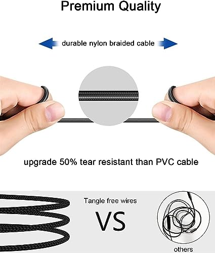 USB C Headphones for iPhone 15 Pro 15 Plus USB Type C Wired Earbuds Noise Canceling in-Ear Earphones with Microphone for iPad Pro Samsung Galaxy S23 S22 Ultra Z Flip 5 Pixel 5 4a 3a Oneplus, 2 Pack