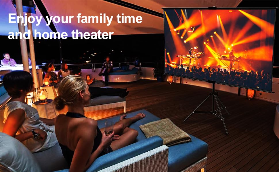 Small Portable Projector Screen Tripod Stand lejiada Mobile Projection Screen, Lightweight Carry & Easy Adjustablle for Schools Meeting Conference Indoor Outdoor Use,