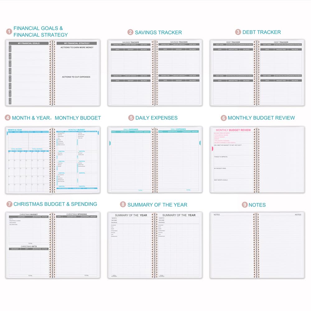Budget Planner - Monthly Finance Organizer with Expense Tracker Notebook to Manage Your Money Effectively, Undated Finance Planner/Account Book, Start Anytime, 1 Year Use, A5, Yellow Flower