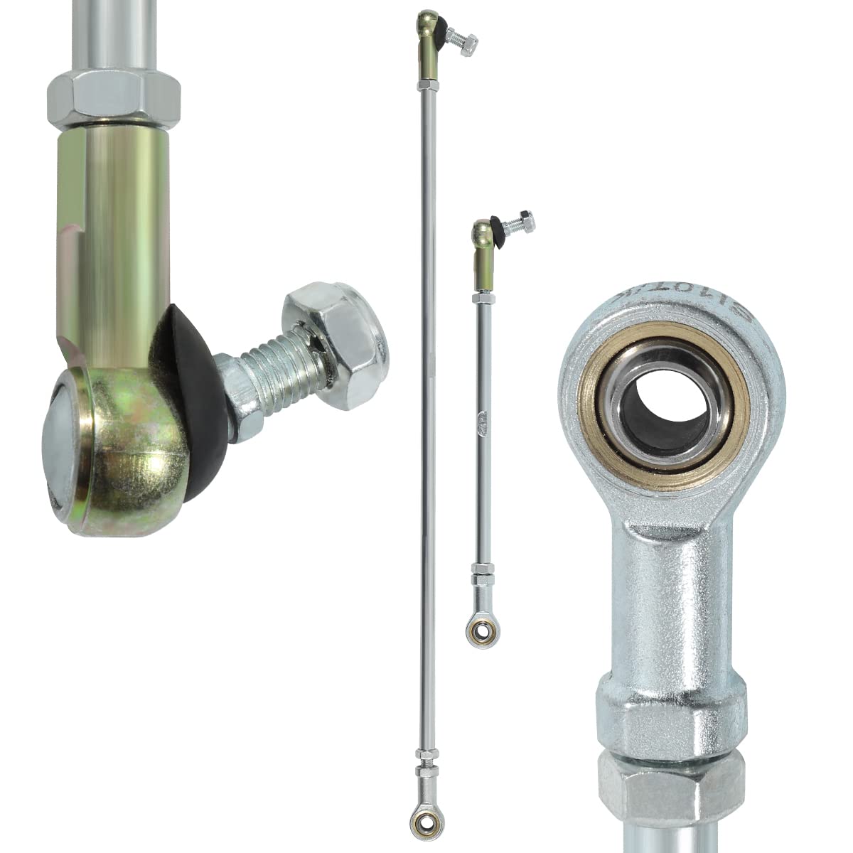 ZXMT Short+Long Tie Rod Kit Set w/Ends Replacement DIY Fit For Yerf Dog Go Kart Cart 3/8-24