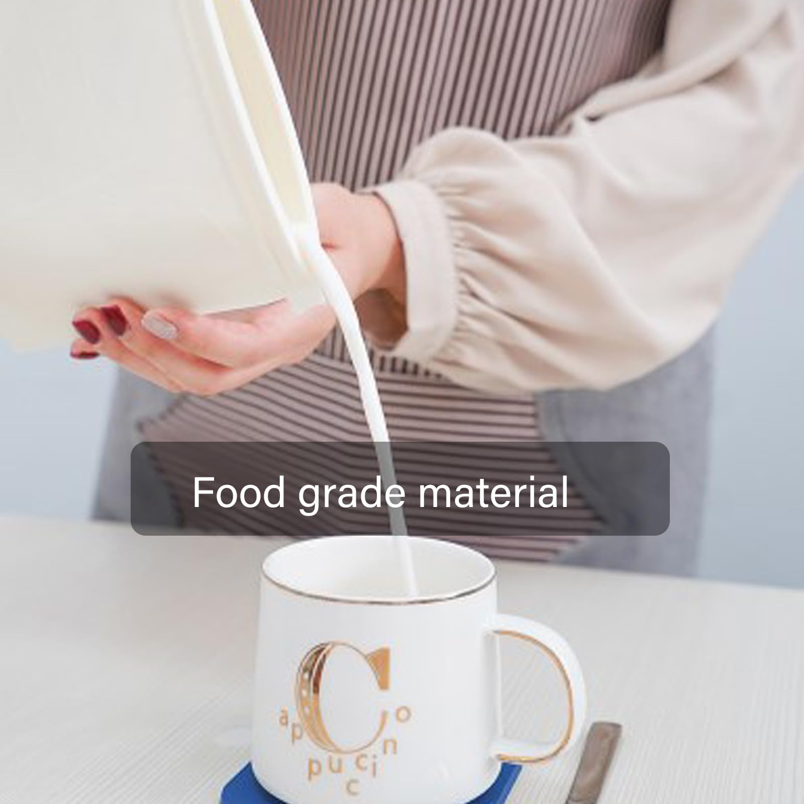 WanLann Reusable Silicone Ziplock Bags -Large Capacity Silicone Ziplock Bag 34OZ Convenient Storage and Microwave Safe (White)