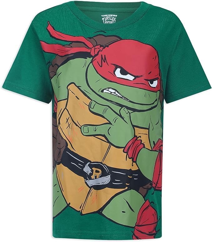 Nickelodeon Teenage Mutant Ninja Turtles Boys 4 Pack Short Sleeve T-Shirts for Big Kids