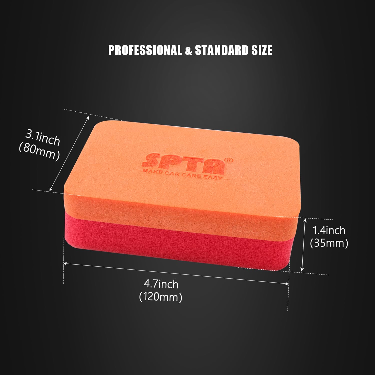 Ceramic Coating Applicator Sponges, Car Coating Pad, Hand Applicator Sponge, SPAT 6 Pack of Applicator Pads Detailing for Cars, Boats, Motorcycles, Motorhomes and More for Waxing,Cleaning, Coating