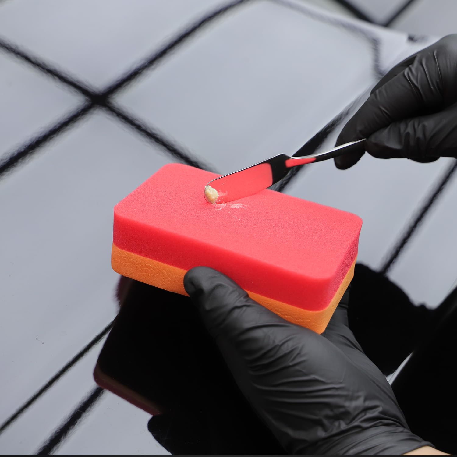 Ceramic Coating Applicator Sponges, Car Coating Pad, Hand Applicator Sponge, SPAT 6 Pack of Applicator Pads Detailing for Cars, Boats, Motorcycles, Motorhomes and More for Waxing,Cleaning, Coating