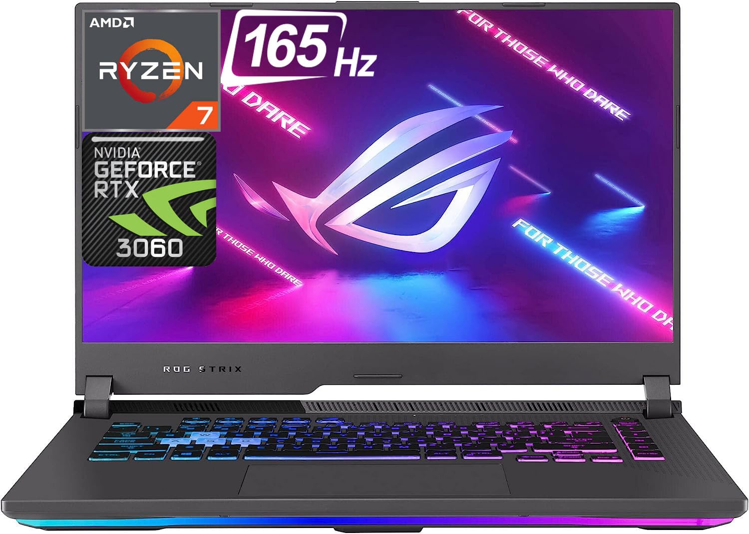 ASUS 2023 Newest ROG Strix G15 Gaming Laptop, 15.6" 2K 165Hz IPS Display, AMD Ryzen 7 6800H, NVIDIA GeForce RTX 3060, 64GB DDR5 RAM, 2TB SSD, Wi-Fi 6E, Bluetooth, Backlit Keyboard, Windows 11 Home