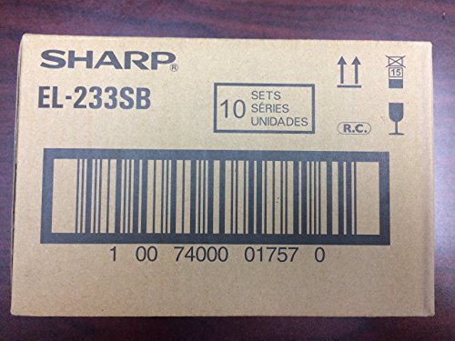 Sharp EL233SB 10 Pack EL233SBX10 Calculator, White