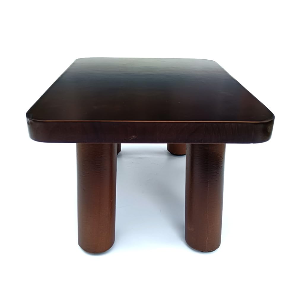 Lizipai Chestnut Brand Short Stool Wooden Stool, Solid Wood Stool, Small Short Stool, Shoe Changing Stool, Solid Wood Stool, Short Stool, Bench, Adult Portable Heavy Stool, (Brown)