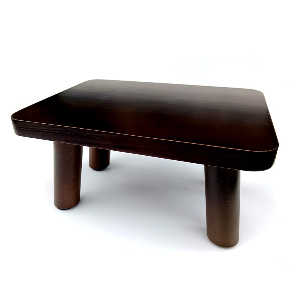 Lizipai Chestnut Brand Short Stool Wooden Stool, Solid Wood Stool, Small Short Stool, Shoe Changing Stool, Solid Wood Stool, Short Stool, Bench, Adult Portable Heavy Stool, (Brown)