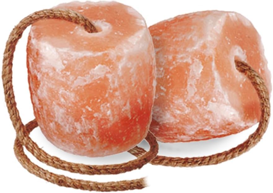 100% Himalayan Salt Lick for Horses 3-4 LBS- Pack of 3 Licking Salt Block for Animals with Minerals, Salt Licks for Cows, Goats, Deer, Cattles & on Rope