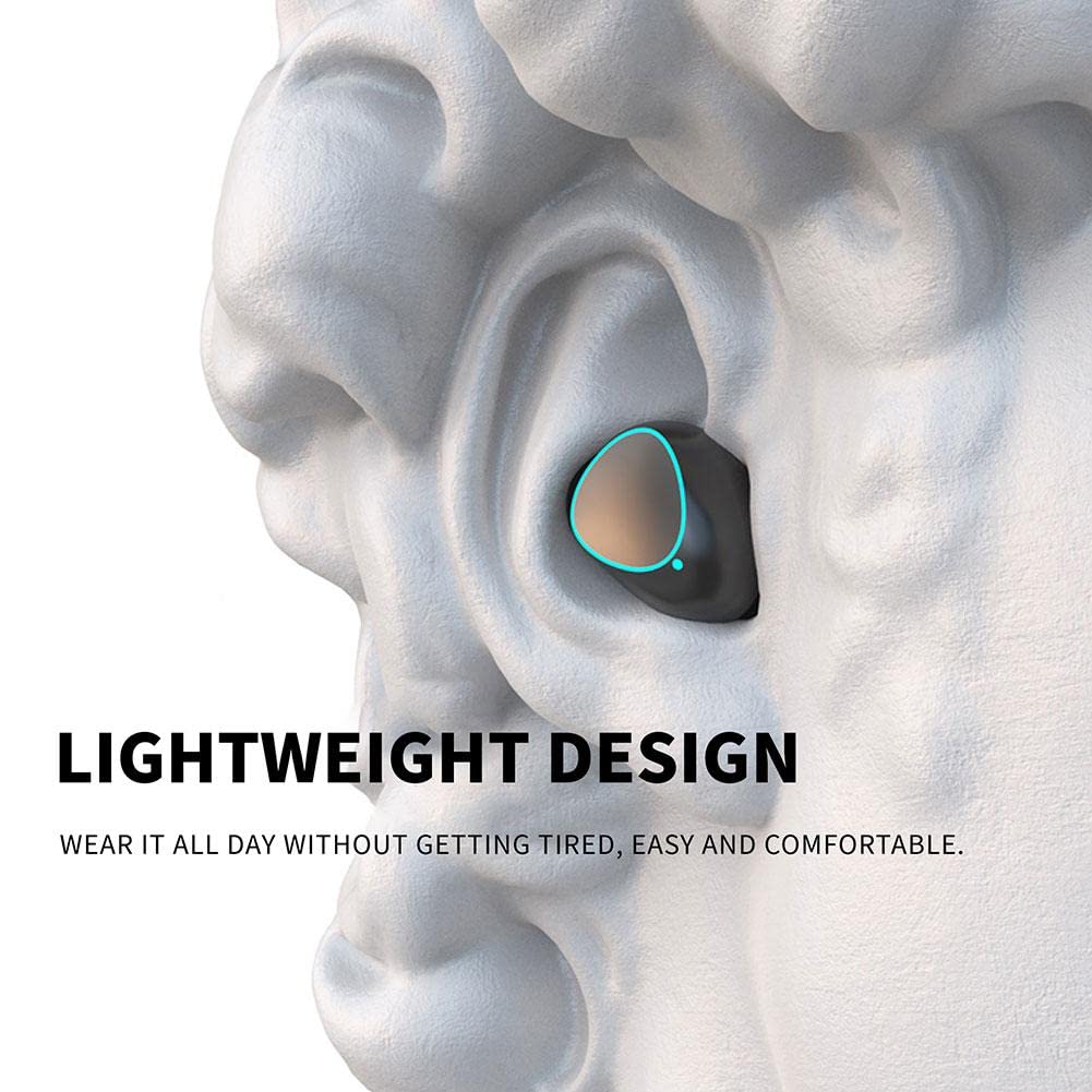 Hybrid Active Noise Cancelling Wireless Earbuds, in Ear Headphones IPX7Waterproof Bluetooth 5.3 Stereo Earphones, Immersive Sound Premium Deep Bass Headset Plus