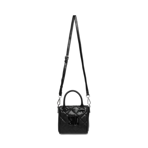 Steve Madden BBABI Quilted Top Handle Crossbody, Black