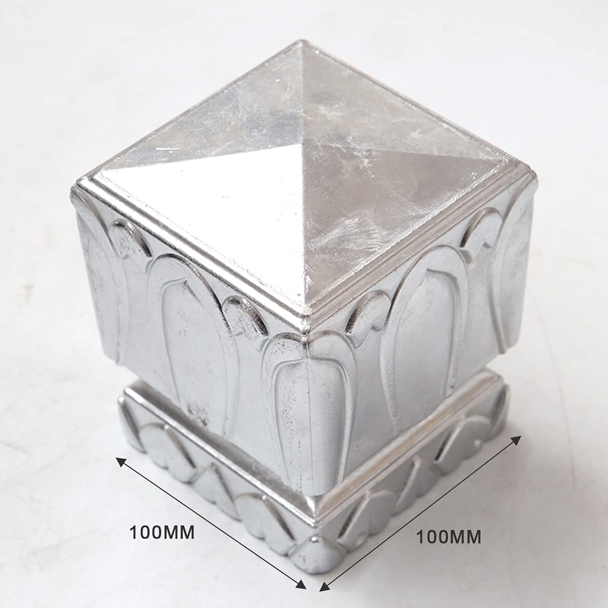 EKSED Fence Post Cap, Acorn Top Fence Finials, Aluminum, Railing Cover for Villa Stair, Mailbox, Deck, Dock, Piling Caps, 2 pcs