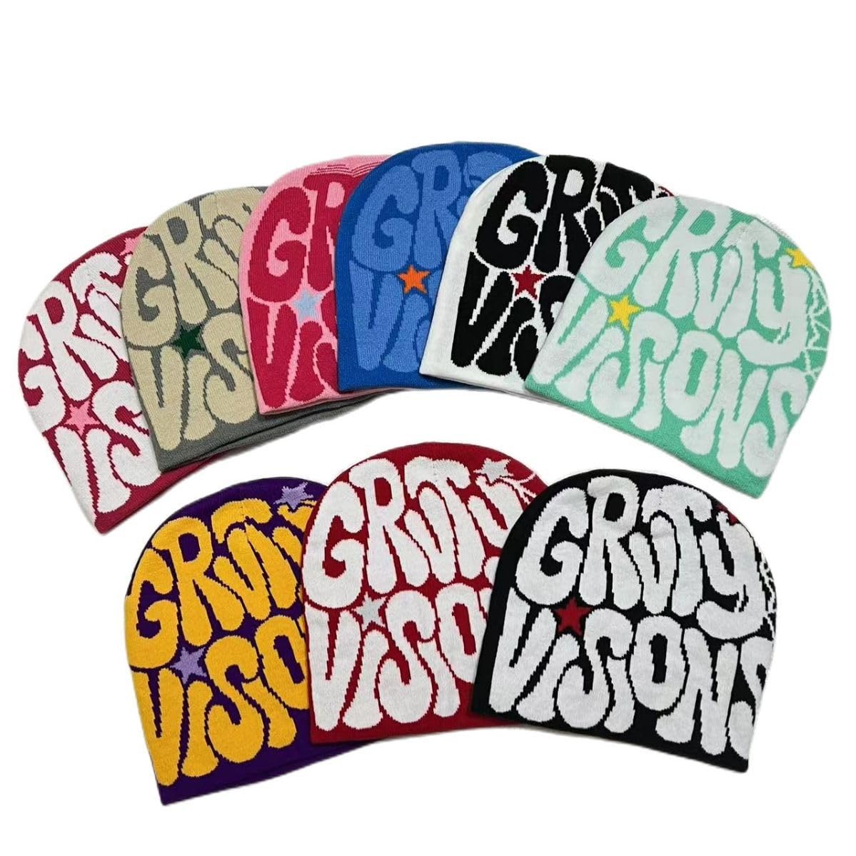 Letter Printing Knitted Hat Y2K Winter Warm Woolen Hat Fashion Hip hop Trend Beanie Pullover Hat Casual Sports for Men Women