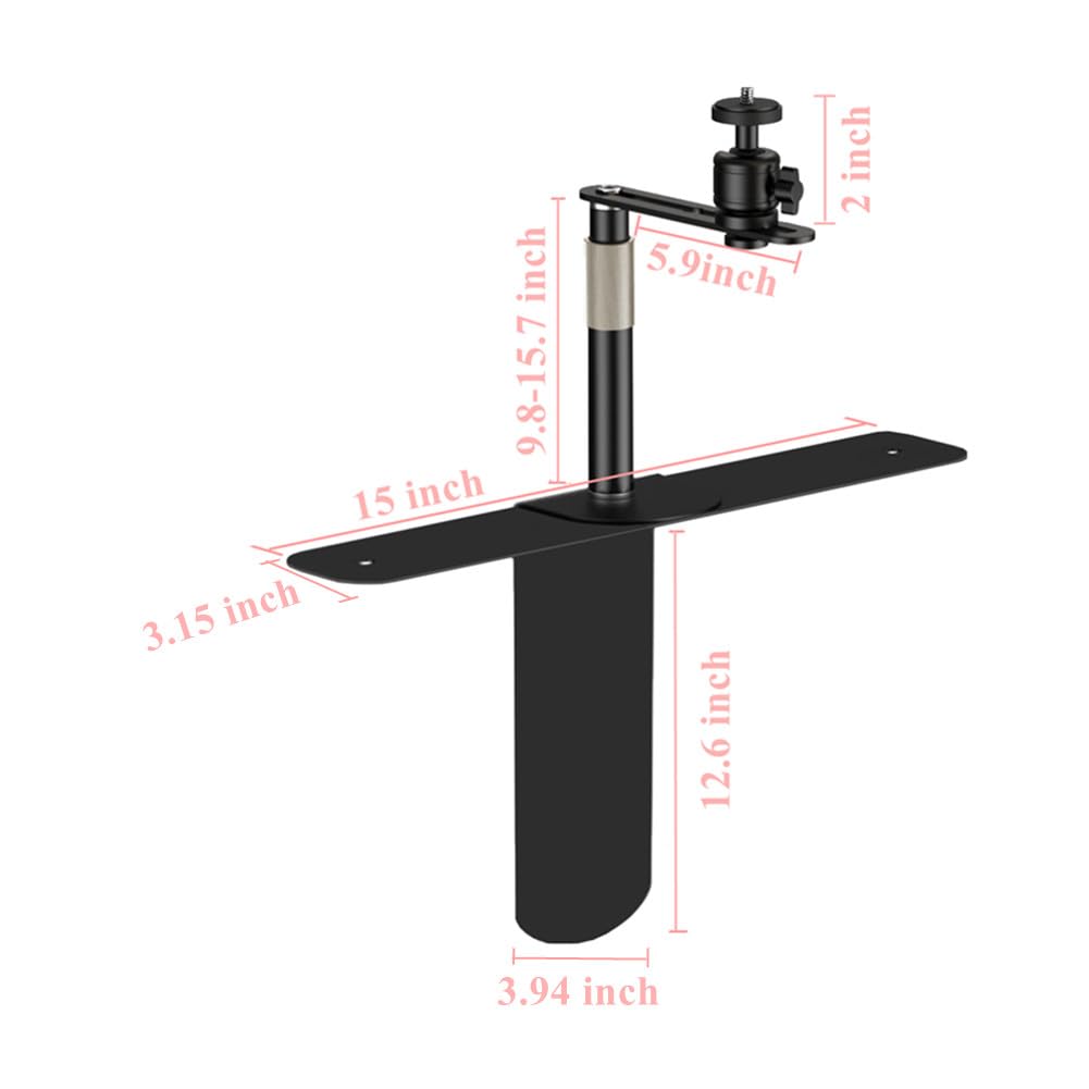 Plug-in Projector Stand Bedside Sofa Projector Mount Base Ballhead 360 Degree Adjustable Table Side Projector Bracket Holder for Nebula XGIMI VANKYO Jinhoo AuKing Epson and Most Video Projectors