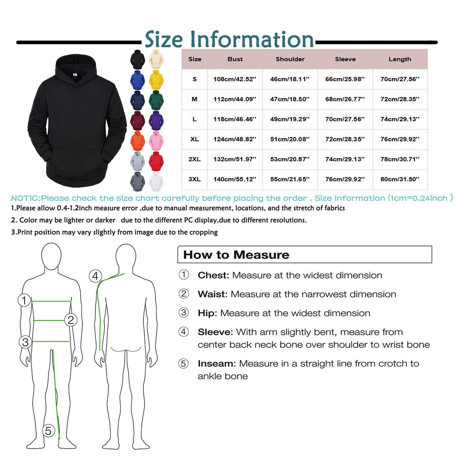 Hoodie For Men Trendy Lightweight Solid Color Long Sleeve Sport Hooded Sweater With Pockets Winter Causal Comfy Warm Padded Pullover Sweatshirts Sudaderas para hombre(B-Wine,L)