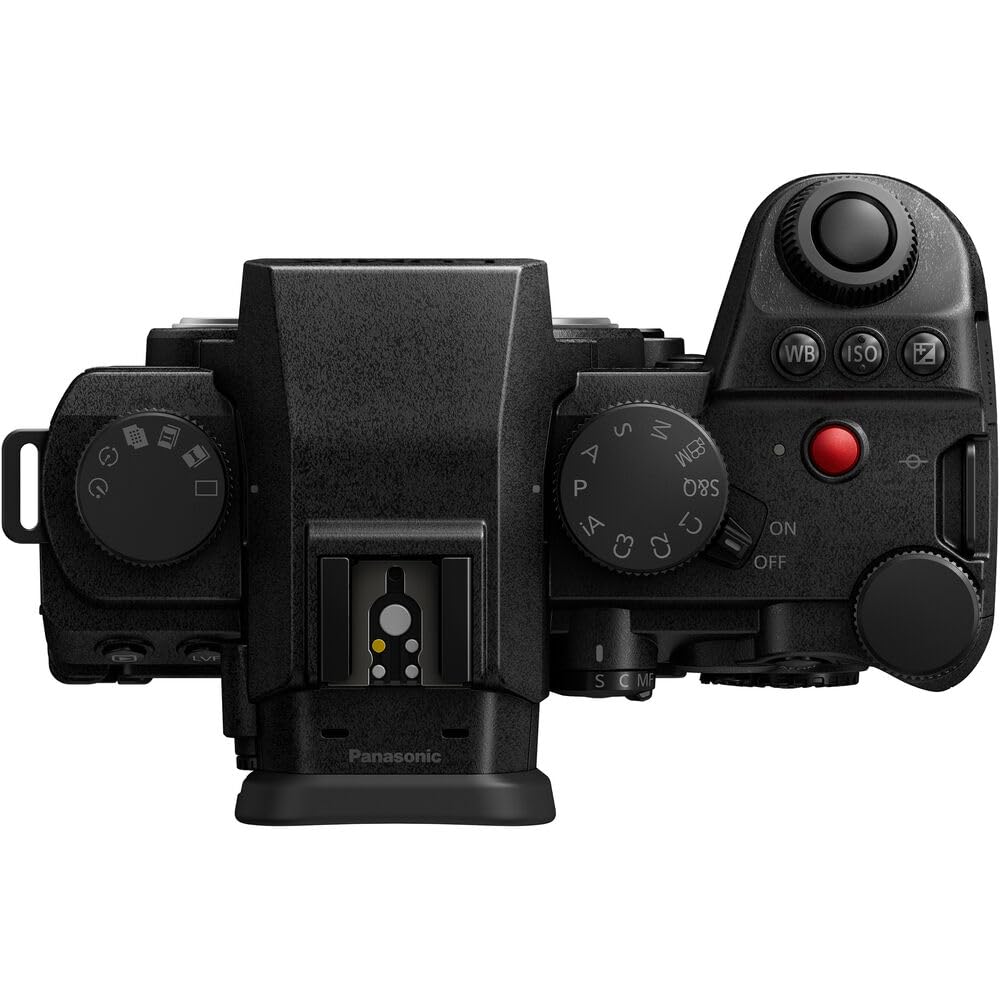 Panasonic Lumix S5 IIX Mirrorless Camera (DC-S5M2XBODY) + 4K Monitor + 2 x 64GB Memory Card + Corel Photo Software + 3 x DMW-BLK22 Battery + Triple Shoe Bracket + Charger + LED Light + More