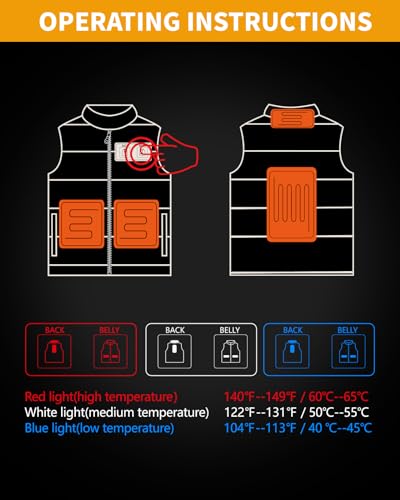 Sofe Lightweight Heated Vest for Men/Women with Battery Pack Rechargeable Electric Heated Apparel Battery Included
