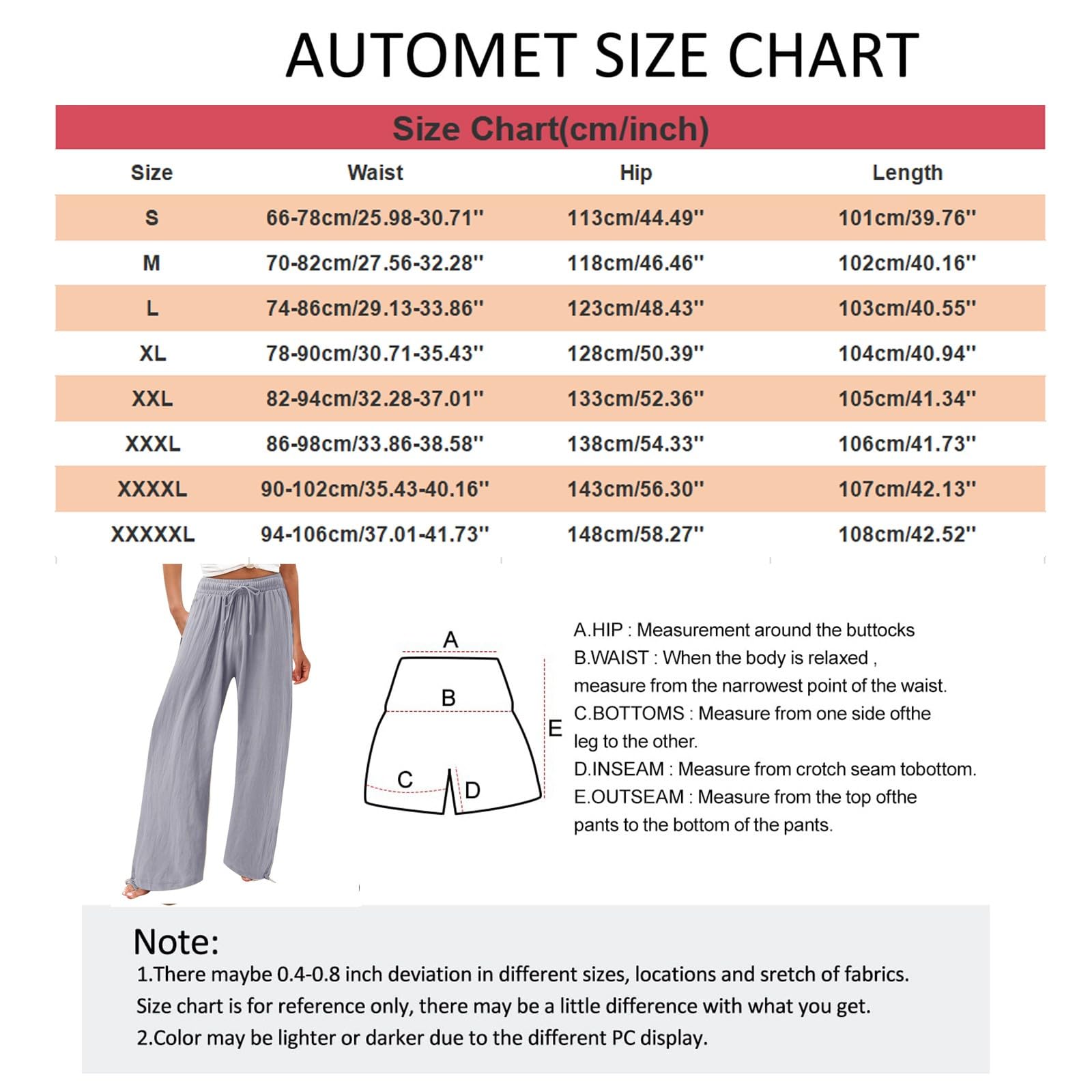 SHAOBGE Linen Pants for Women Summer High Waisted Wide Leg Pants Casual Elastic Waist Palazzo Pants Beach Pants with Pockets, X-Large, #2-Khaki