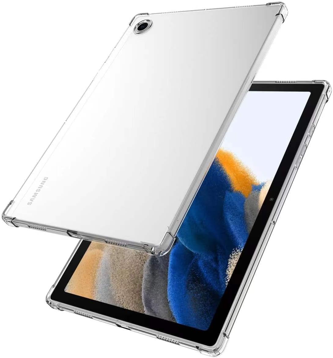 AHPYEBZ Clear Case compatiable with Samsung Galaxy Tab A8 2022 SM-X200/ SM-X205 10.5 Inch,Transparent Clear case for Samsung Galaxy Tab A8 10.5" Shockproof TPU Protective Case Transparent