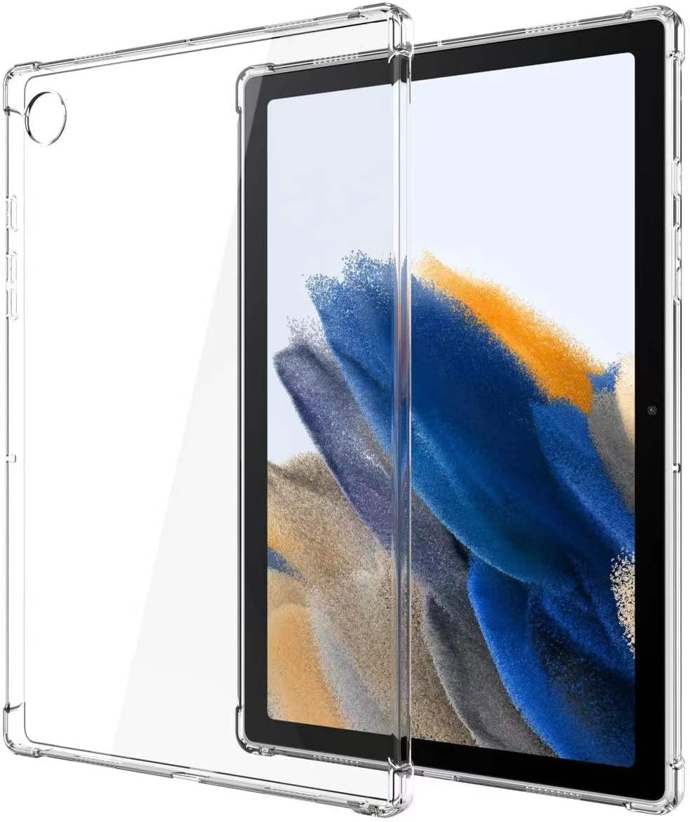 AHPYEBZ Clear Case compatiable with Samsung Galaxy Tab A8 2022 SM-X200/ SM-X205 10.5 Inch,Transparent Clear case for Samsung Galaxy Tab A8 10.5" Shockproof TPU Protective Case Transparent