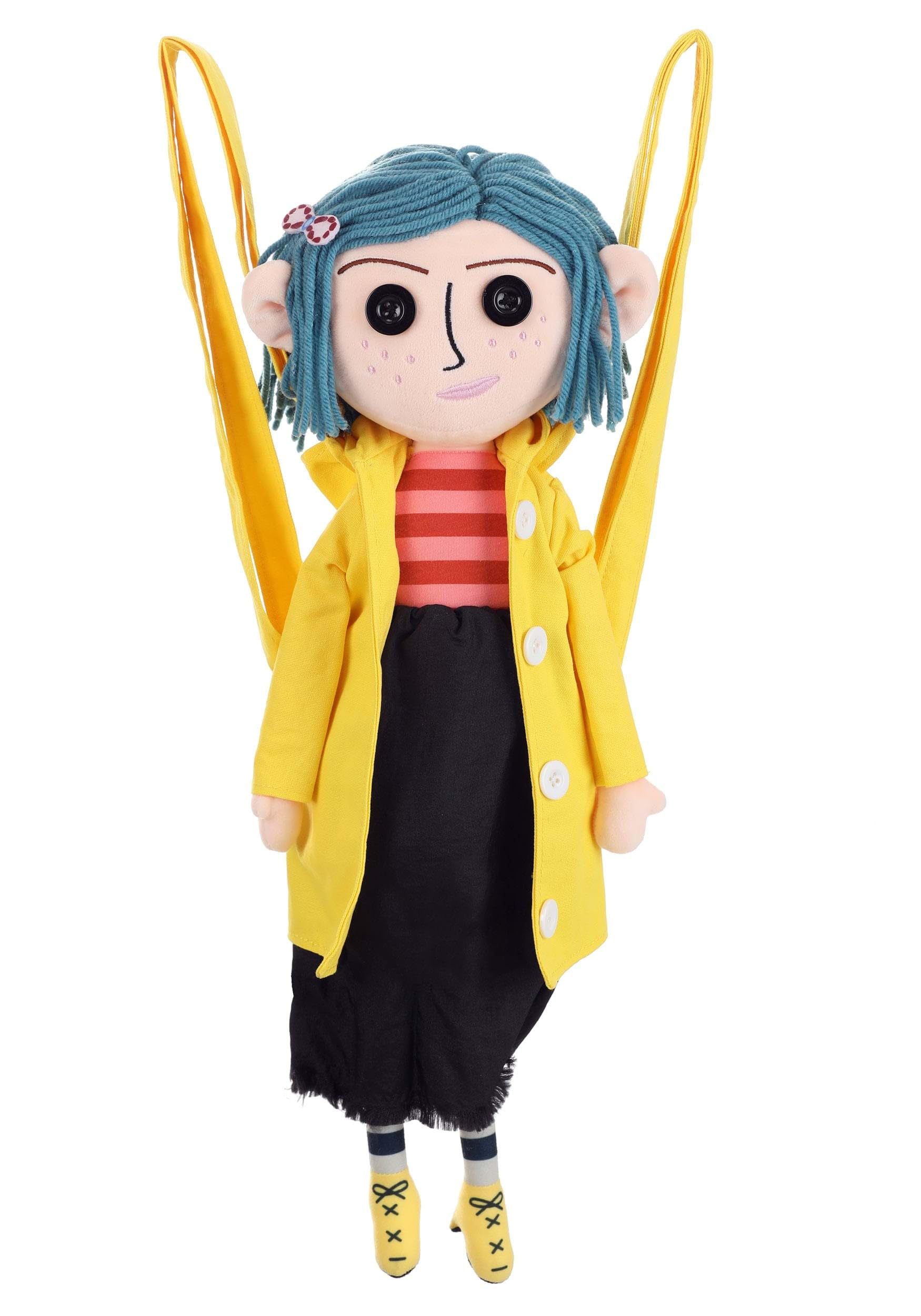 Fun Costumes Coraline Doll Plush Mini Backpack Standard