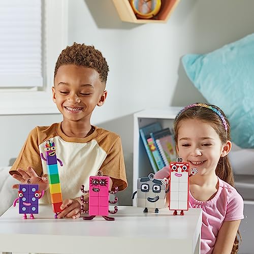 Learning Resources Numberblocks Friends Six to Ten, Play Figures, Official Collectible Figures for Kids Aged 3 and Up