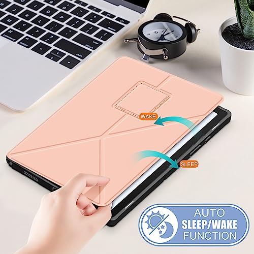 Stand Tablet Cover Compatible with Samsung Galaxy Tab A8 2021 SM-X200 Tablet Case,Slim Stand PC Hard Back Shell Protective Smart Cover Case,Multi-Viewing Angles Folio Case Cover Auto Sleep/Wake ( Colo