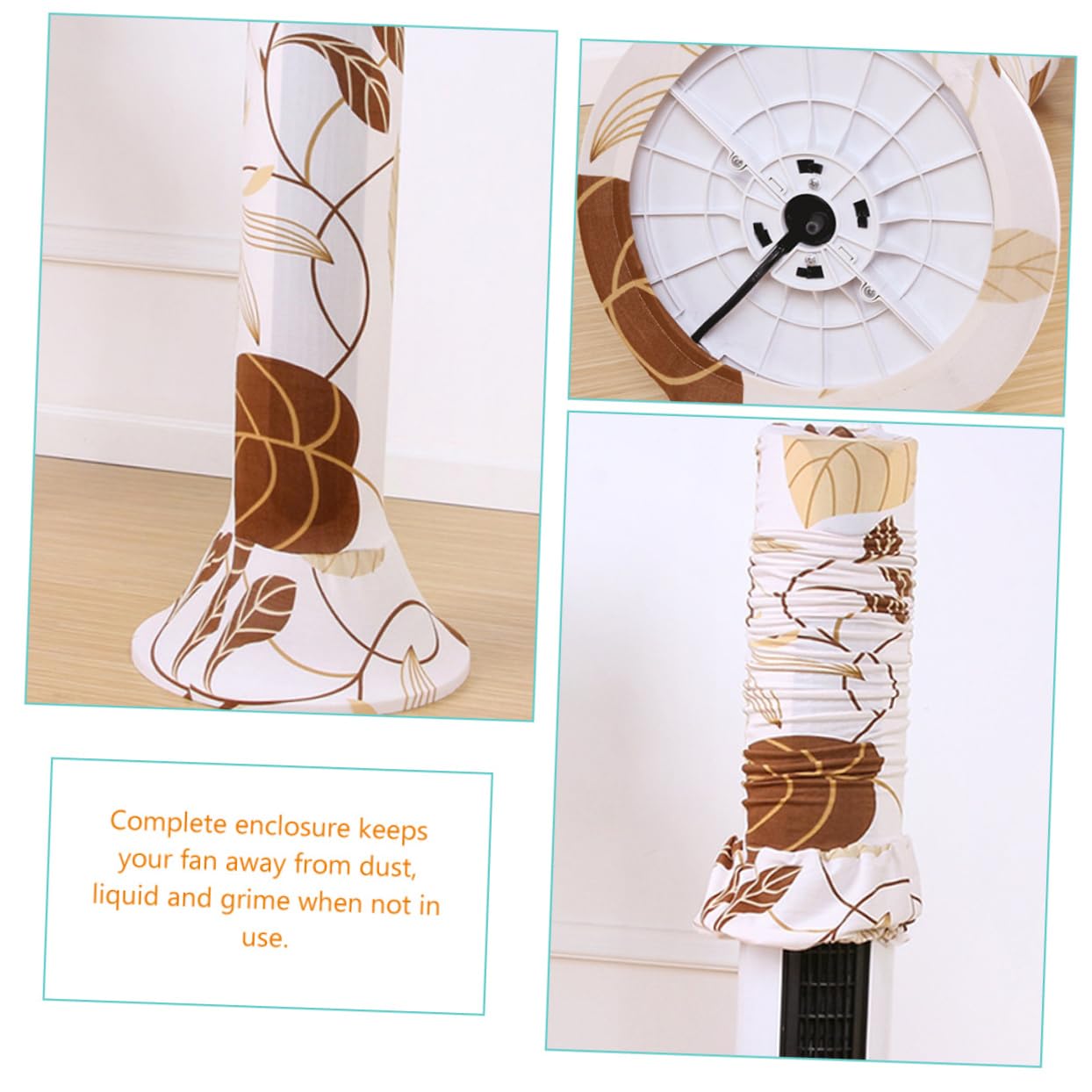 USHOBE Stand Fan Cover Home Accessories Sturdy Tower Fan Cover Electric Fan Cover Floor Fan Polyester Fan Covers Fan Protectors Fan Protector