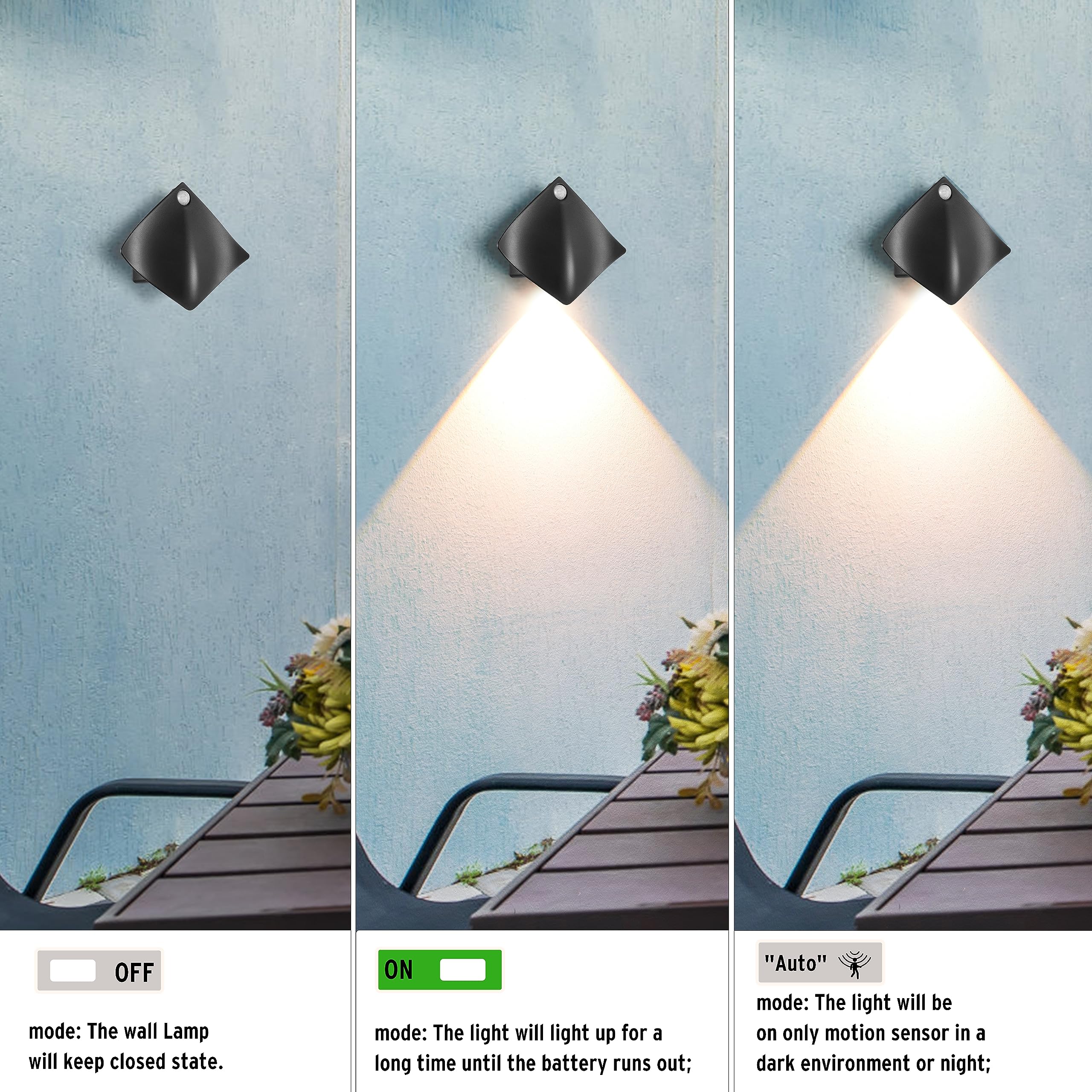 XCOFZOB Sensor Wall Sconces Set of 2, Magnetic LED Wall Lights with Motion Detection, Wireless Wall Lamp with Rechargeable Battery Operated USB Port, Night Light for Kids Closet Hallway Stairway Porch