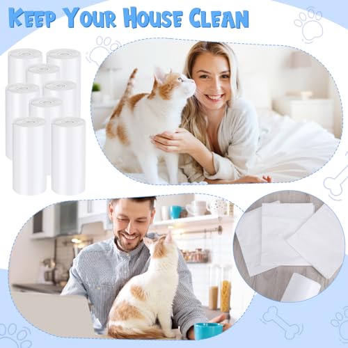 Yeaqee 200 Pcs Waste Drawer Liners Compatible with Litter-Robot Models, 9-11 Gallons Liner Bags Replacement Liner Bags Cat Litter Bags Compatible with Litter-Robot 3 and 4 for Cat Odors