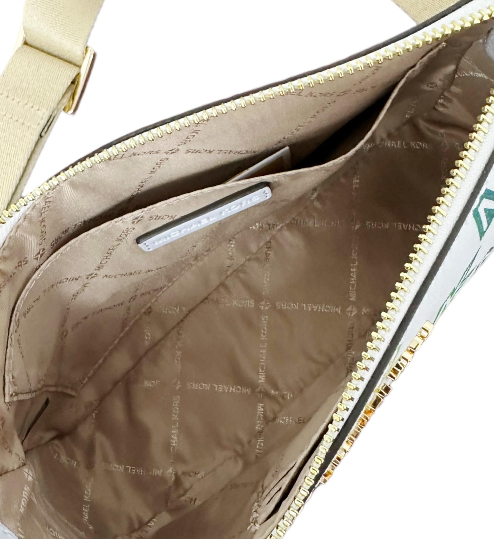 Michael Kors Jet Set Price Medium Crossbody W Tech Accessories Rainbow MK Logo