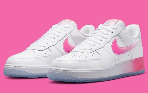 Nike Men's Air Force 1 07 PRM White/Lotus Pink-Yellow Gold (FD0778 100) - 11