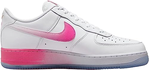 Nike Men's Air Force 1 07 PRM White/Lotus Pink-Yellow Gold (FD0778 100) - 10.5