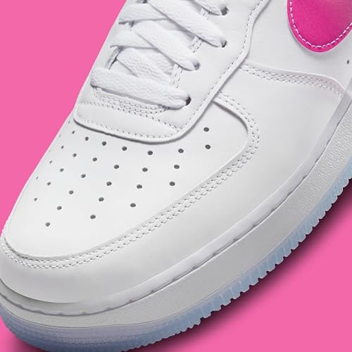 Nike Men's Air Force 1 07 PRM White/Lotus Pink-Yellow Gold (FD0778 100) - 11