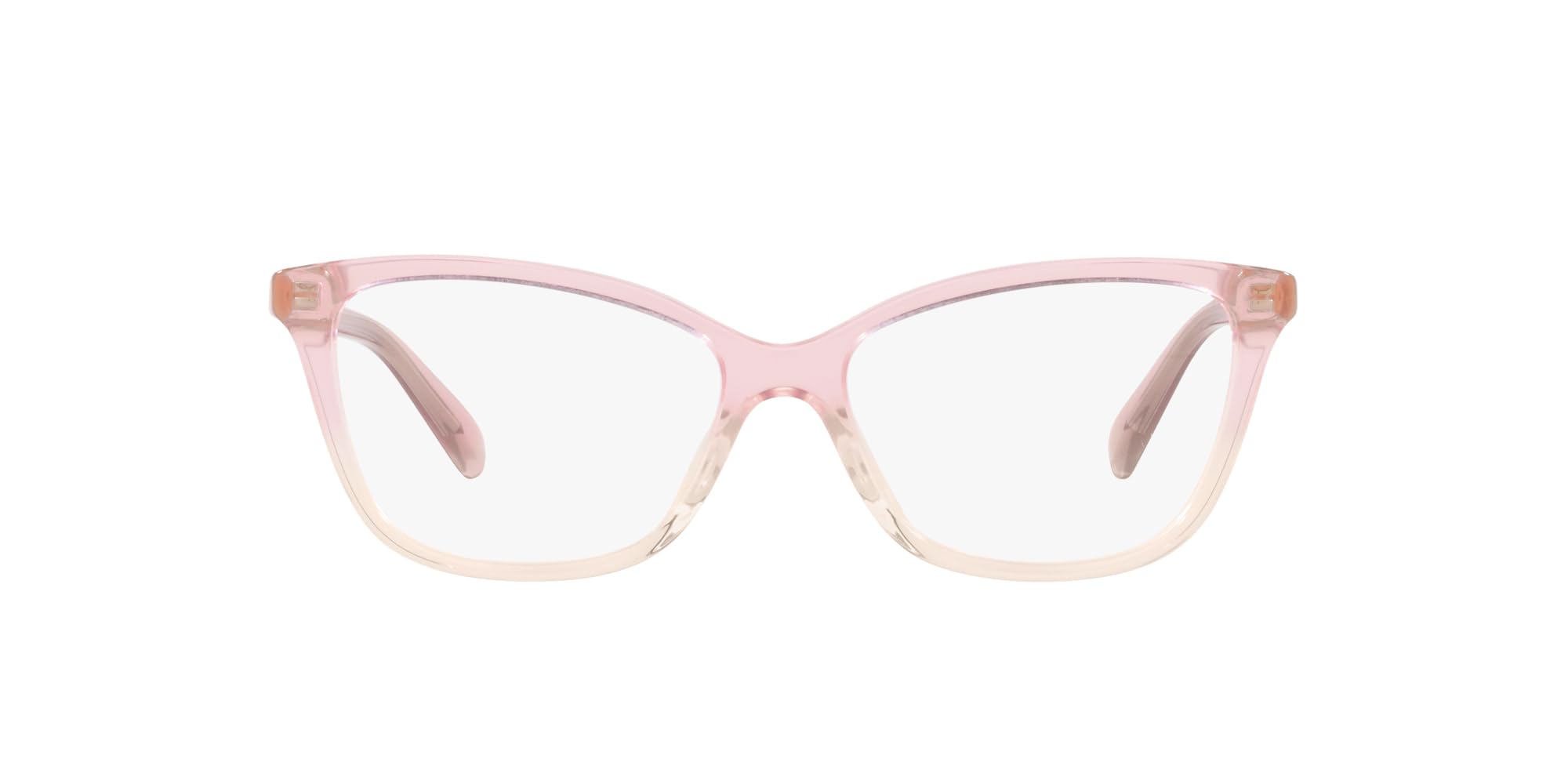 Coach HC6206U Universal Fit Prescription Eyewear Frames, Transparent Pink Gradient/Demo Lens, 52 mm