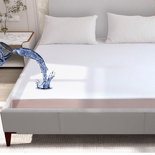 zzshieldzz 2 Pack Waterproof Mattress Protector, Twin Size Mattress Cover, Terry Cotton Fitted Sheet with Stretchable Pockets, Hypoallergenic | Breathable | Noiseless | Dustproof | Skin-Friendly