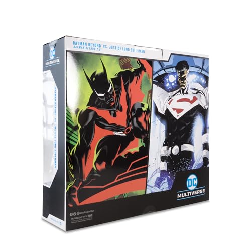 McFarlane Toys - DC Multiverse Batman Beyond vs. Justice Lord Superman 7in Action Figure 2pk