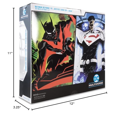 McFarlane Toys - DC Multiverse Batman Beyond vs. Justice Lord Superman 7in Action Figure 2pk