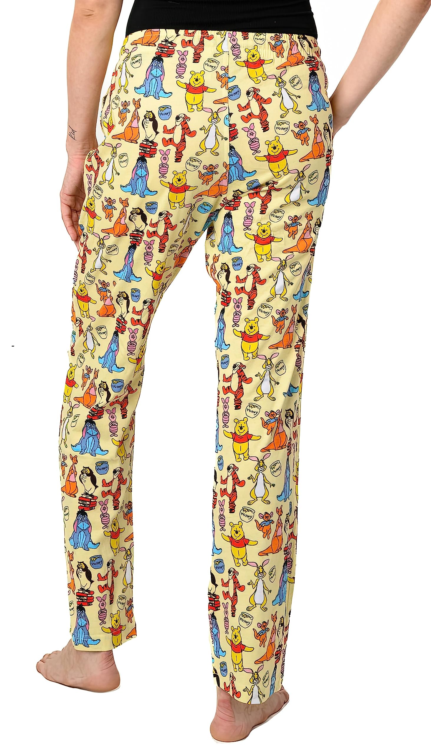 Disney Womens Lounge Pants Pajama Bottoms AOP Plus Size (Pooh & Friends, 5X)
