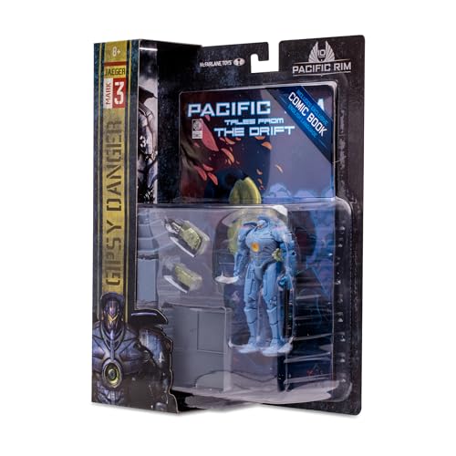 Pacific Rim McFarlane Toys Gipsy Danger (Jaeger) 4" Scale Figure Playset with Comic