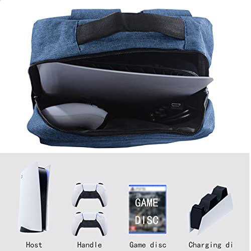 Hot6sl Travel Backpack for PS5 Console - Carrying Case Travel Bag for PS5 Console, Accessories Protective Carrying Case Storage [video game]