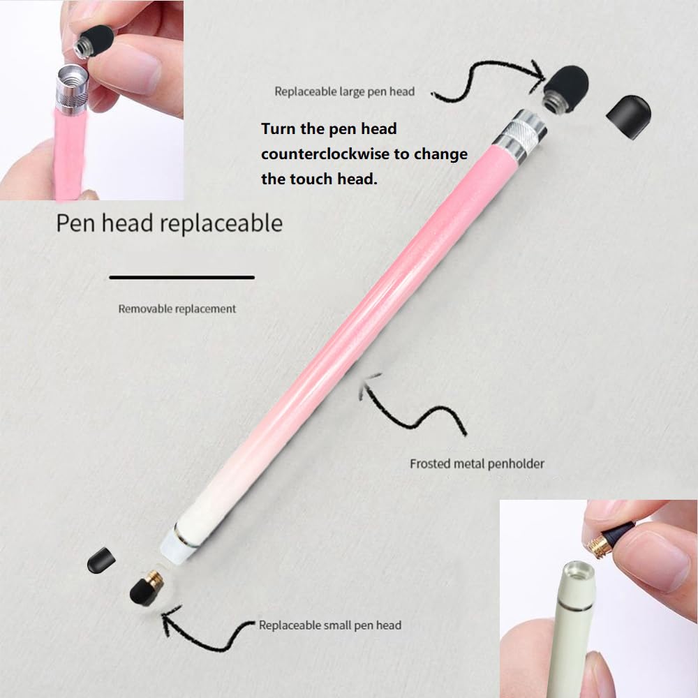 Stylus Pen for Touch Screens(5pack),10 Replaceable Tips High Precision & Sensitivity Capacitive Pens 2 in 1 for iPad iPhone Android Tablets and All Universal Touchscreen Devices