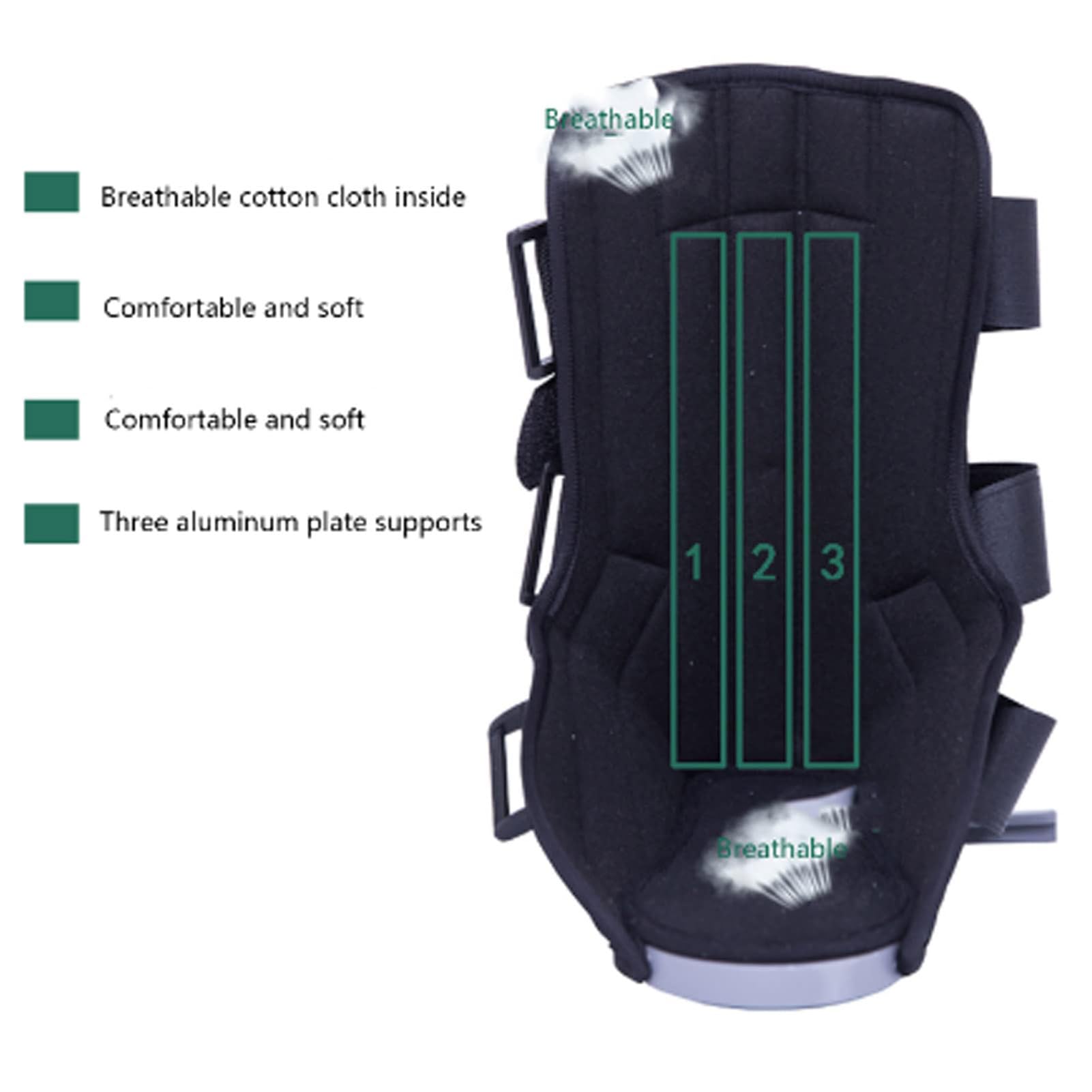 Drop Foot Night Splint, Adjustable Foot Drop Orthotic Brace Splint Supports for Hemiplegia Stroke Shoes Walking Foot Stabilizer, Help Relieve Foot Heel Pain Associated